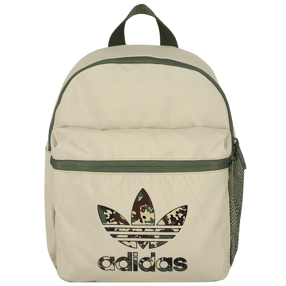 adidas Originals Beige Trefoil Logo Backpack | Junior Couture QA