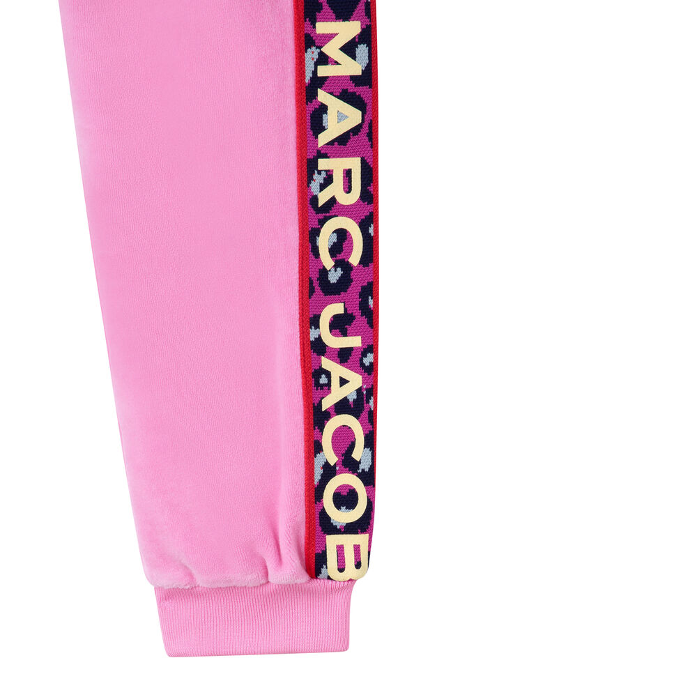 MARC JACOBS Girls Pink Logo Joggers | Junior Couture QA