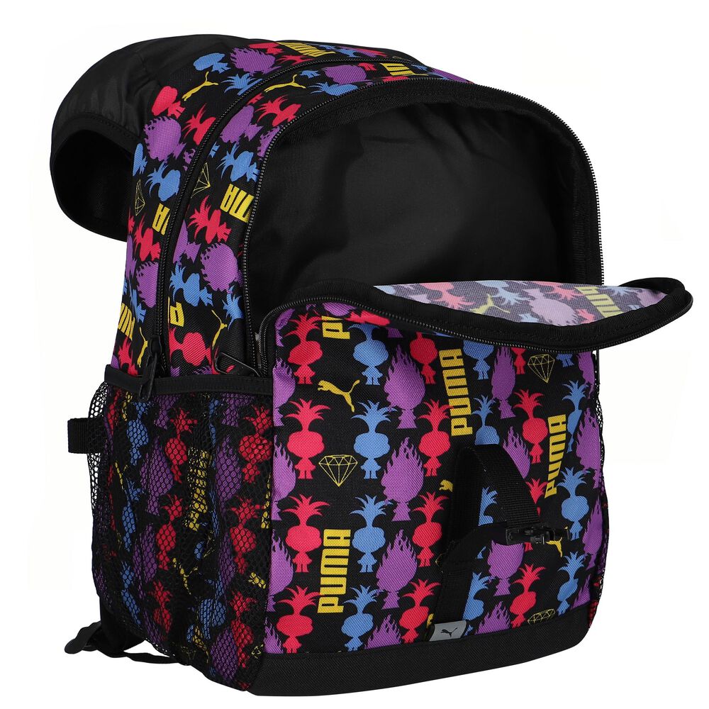 Puma Girls Black Trolls Logo Backpack | Junior Couture QA